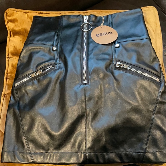 essue | Skirts | Essue Leather Skirt | Poshmark